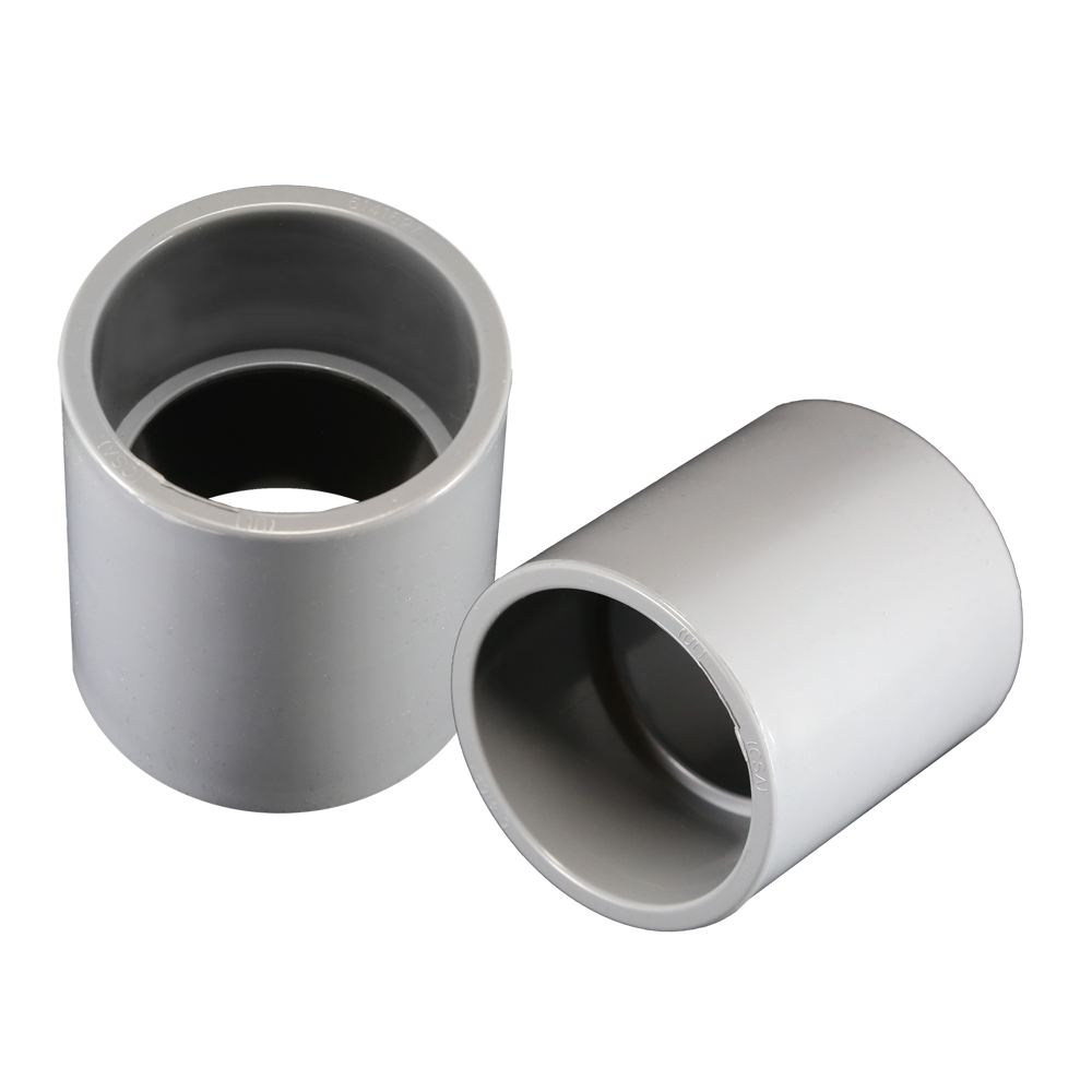 8 In Schedule 40 Standard Center Stop Coupling CANTEX PVC Pipe And