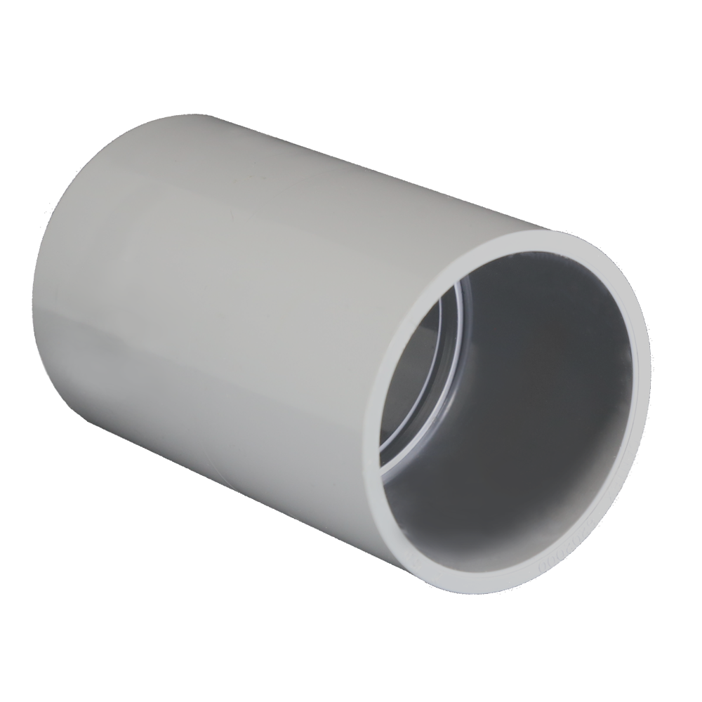 2 in. Schedule 40 Long Line Center Stop Coupling - CANTEX PVC Pipe and ...